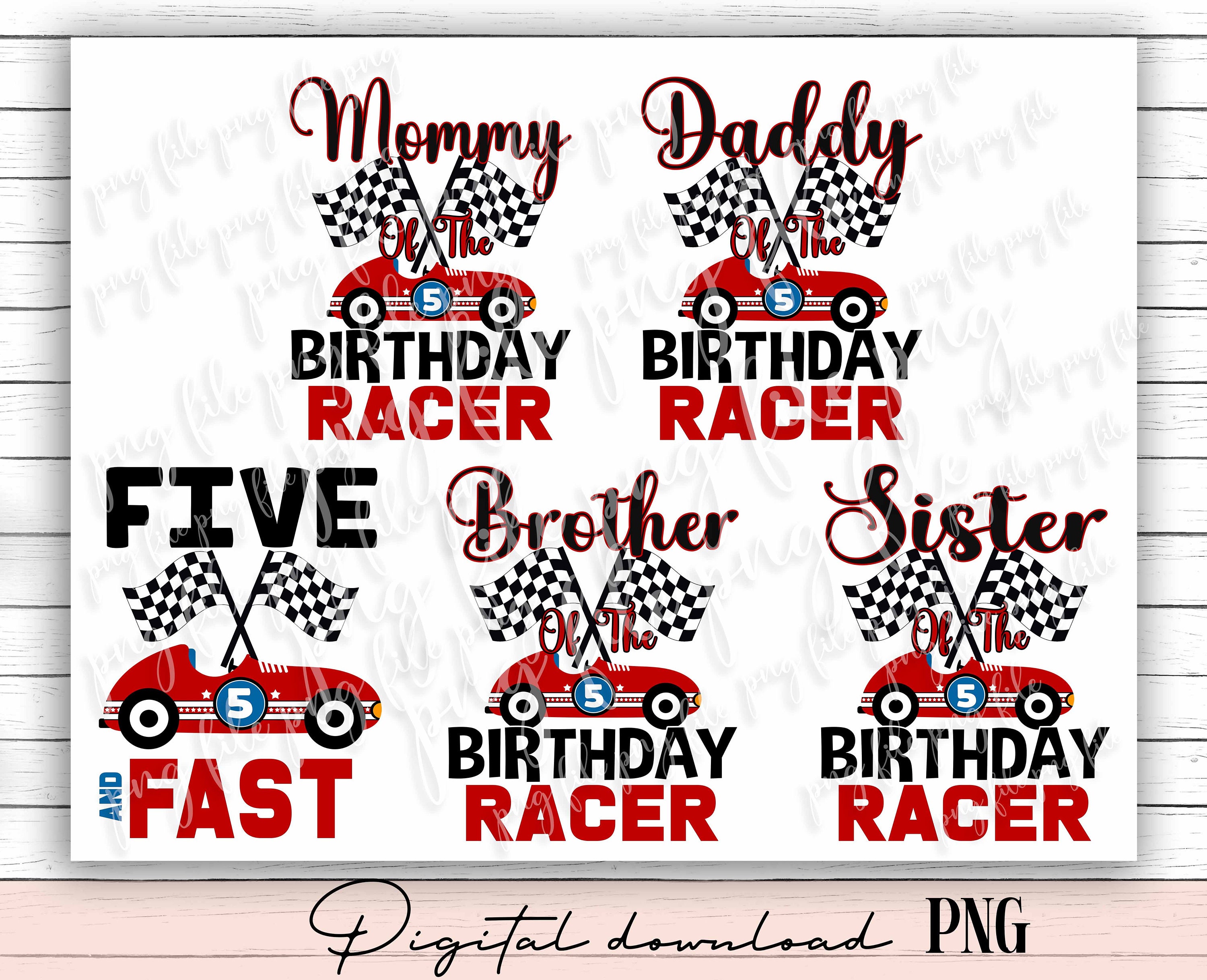 Race Car Family Bundle Race Car Png Race Car Birthday Boy - Etsy