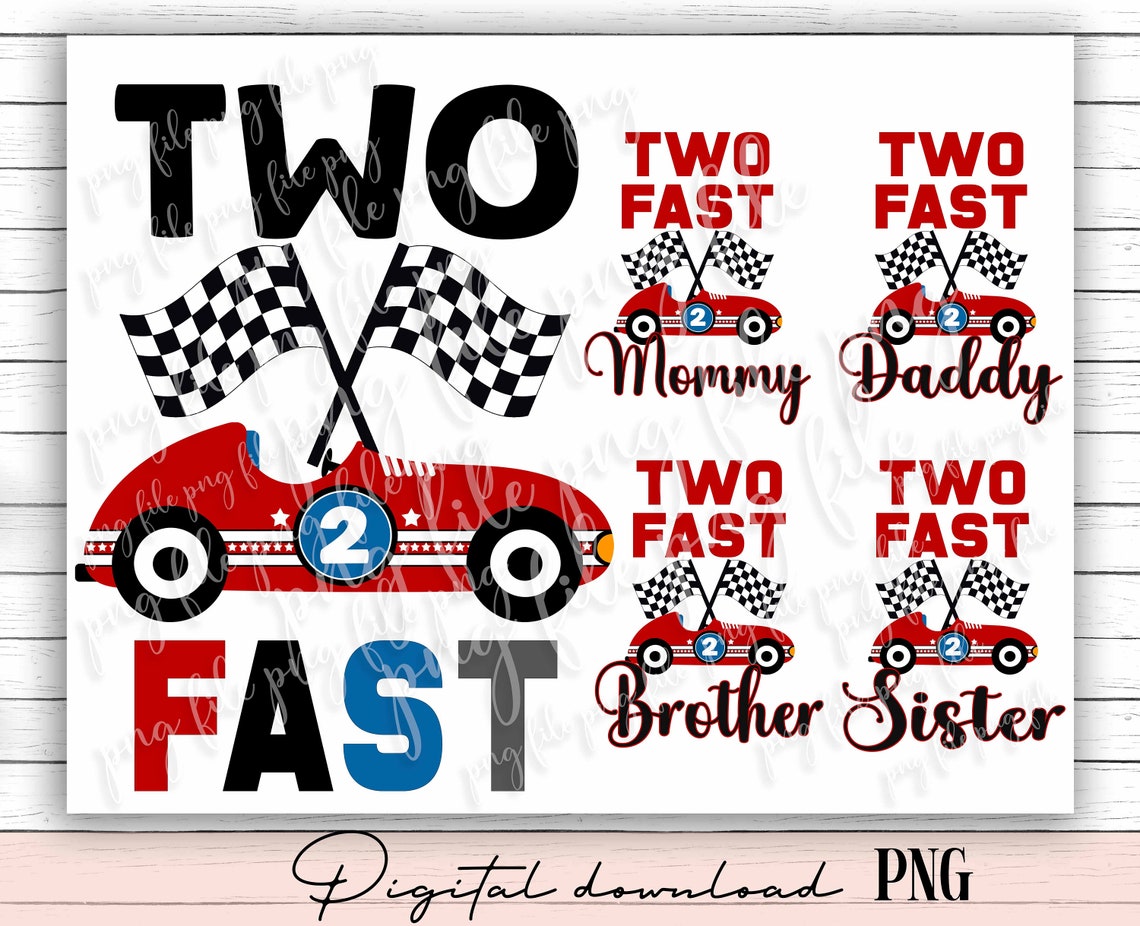 Race Car Family Bundle Race Car Png Race Car Birthday Boy - Etsy
