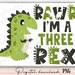 Boy Dinosaur PNG File Three Rex Boy Birthday Boy Three Rex - Etsy