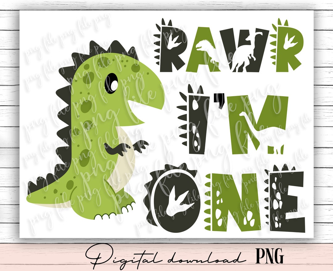 Oneasaurus Dinosaur 1st Birthday PNG File (digital Download) - Etsy