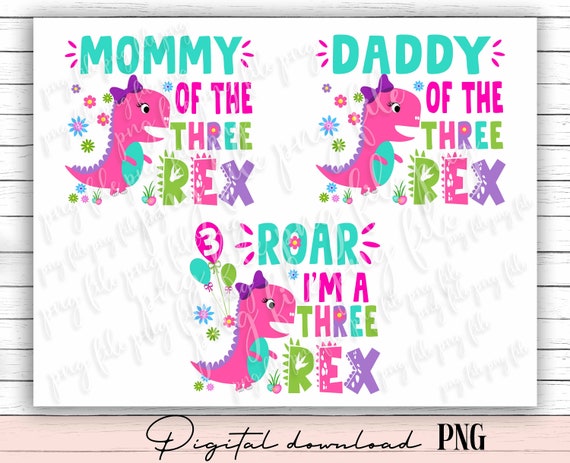 Family Saurus Bundle Png THREE Rex Png Dinosaur Family Png - Etsy Singapore