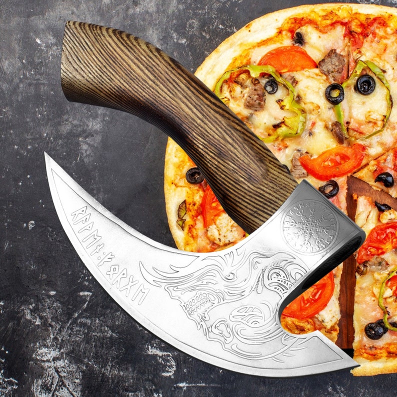 Viking Pizza Cutter Axe the Original Custom Hand Forged - Etsy