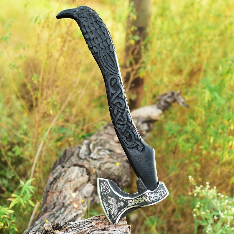 Custom Gift, Engraved Axe, Viking Forged Axe, Personalized Hatchet, Viking Hatchet, Bearded ...