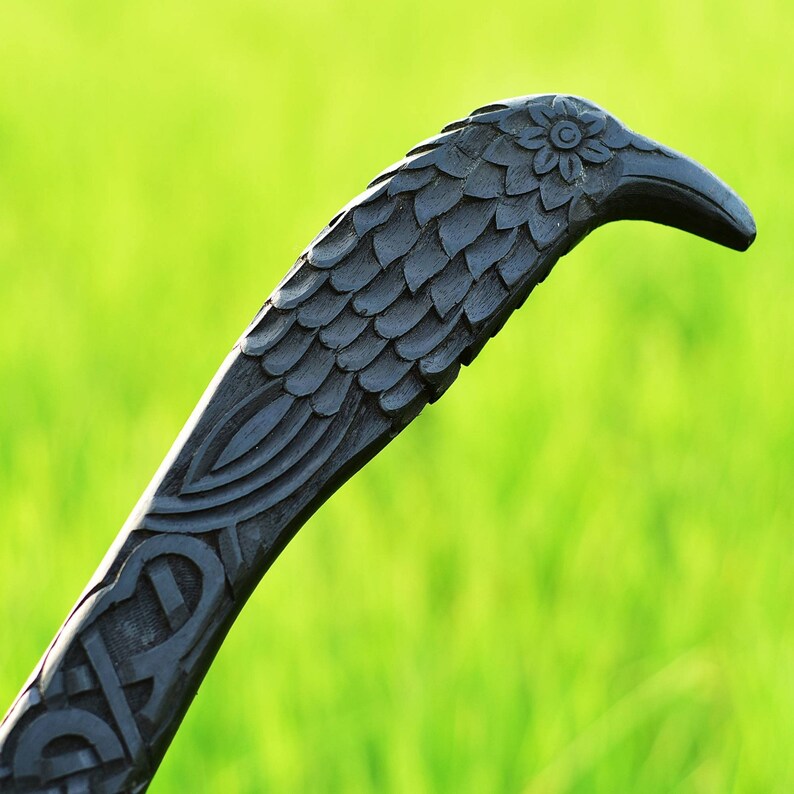 Raven Engraved Axe, Viking Forged Axe, Personalized Hatchet, Viking ...