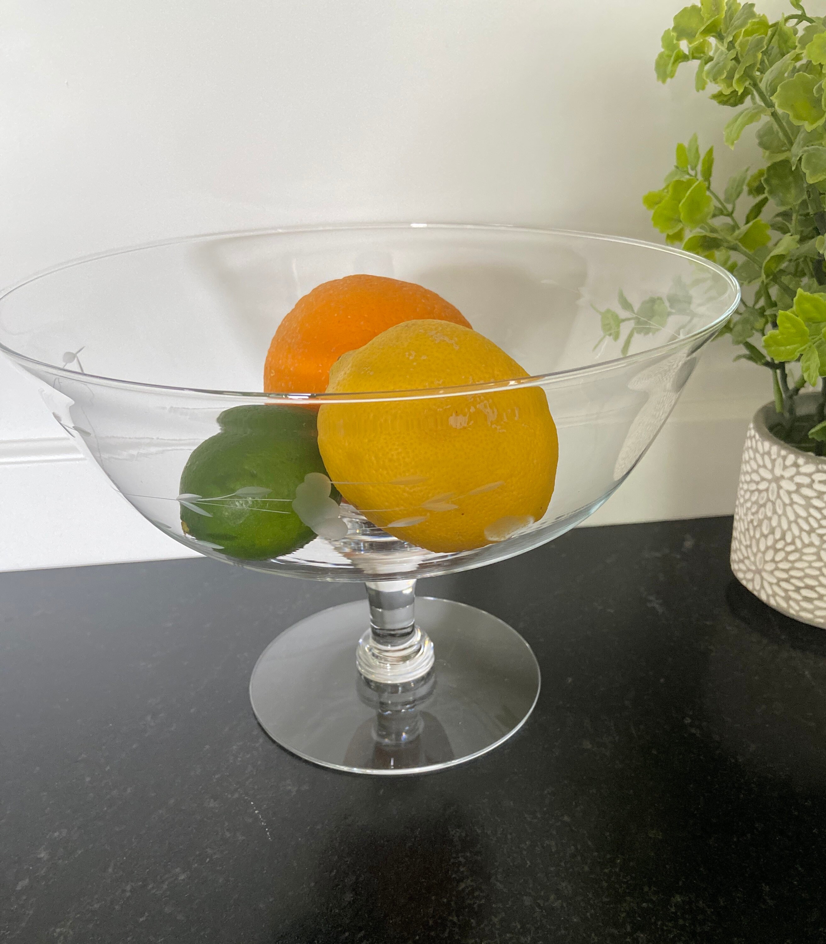 Princess House Heritage Crystal Vintage Pedestal Compote Serving ...