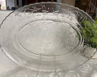 Princess House Crystal Platter - Etsy
