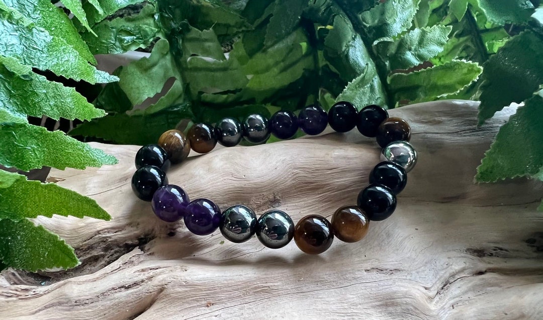 Protection Power Genuine Crystal Healing 8mm Bead Bracelet - Etsy
