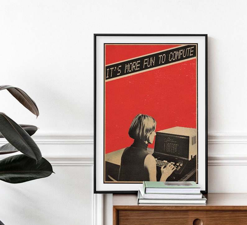 It's More Fun to Compute, Kraftwerk Print - Etsy