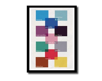 London Underground Original Print District Line Carriage - Etsy