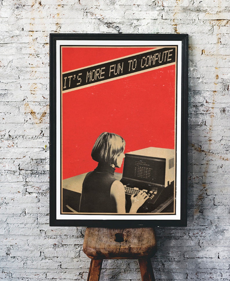 It's More Fun to Compute Kraftwerk Print - Etsy