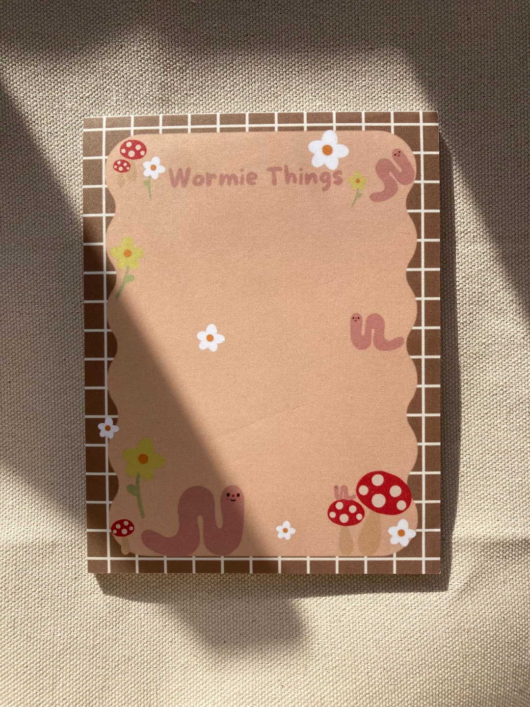 Wormy Things Notepad - Etsy