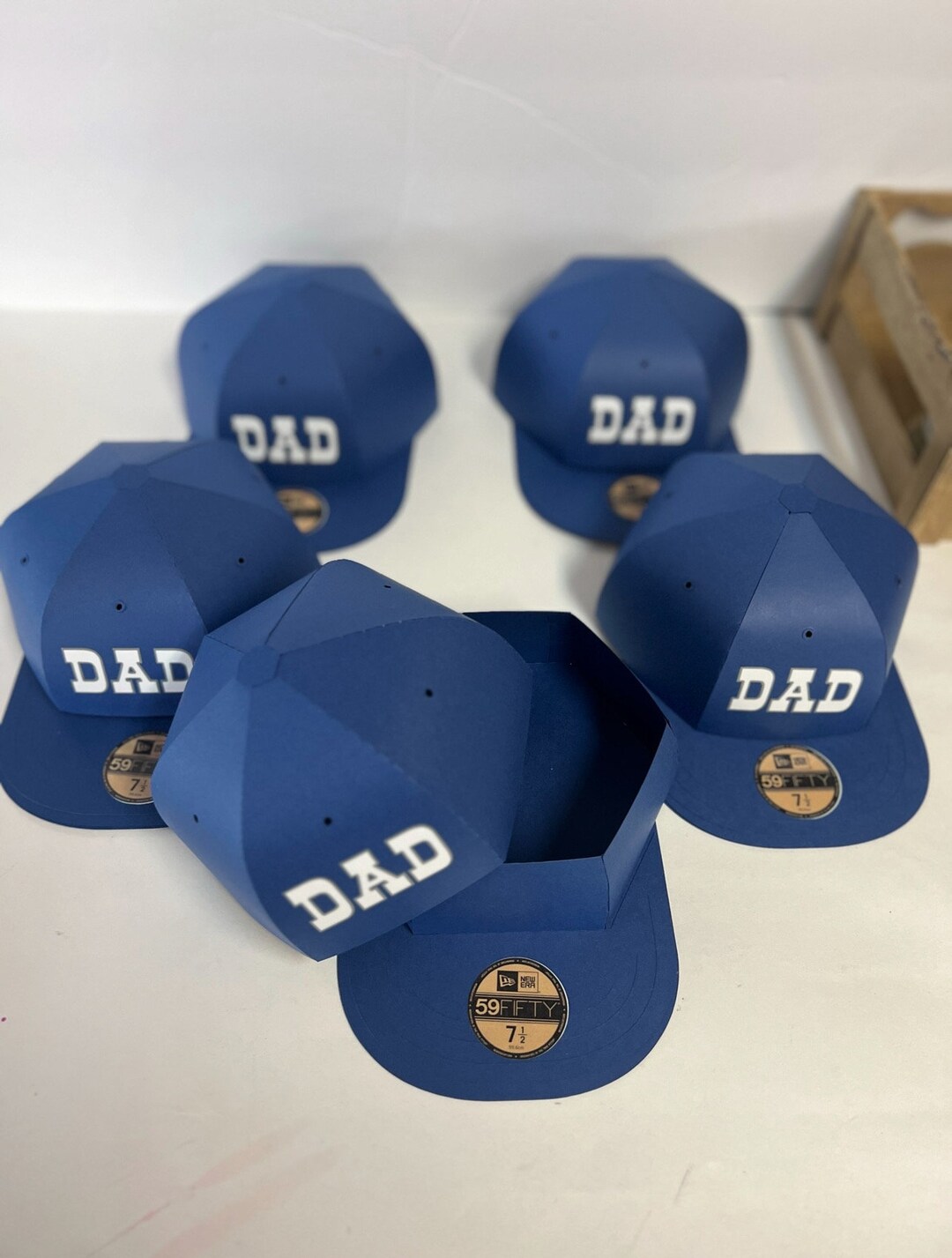 DAD Baseball Cap Gift Box. Father's Day Hat Box - Etsy