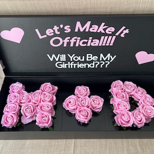 Girlfriend Proposal Rose Box - Etsy