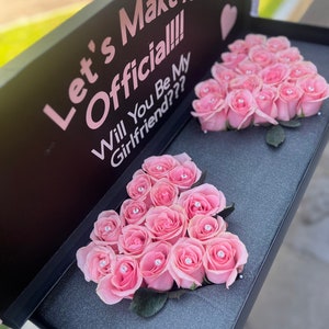 Girlfriend Proposal Rose Box - Etsy