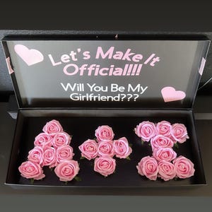 Girlfriend Proposal Rose Box - Etsy