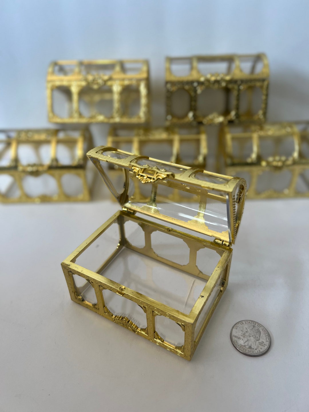 Treasure Chest Mini Favor Box 6 Boxes - Etsy