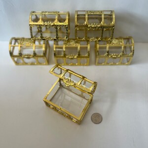 Treasure Chest Mini Favor Box 6 Boxes - Etsy