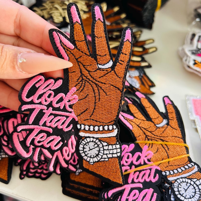 Clock It Iron on Patch - Etsy