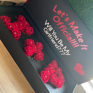 Girlfriend Proposal Rose Box - Etsy