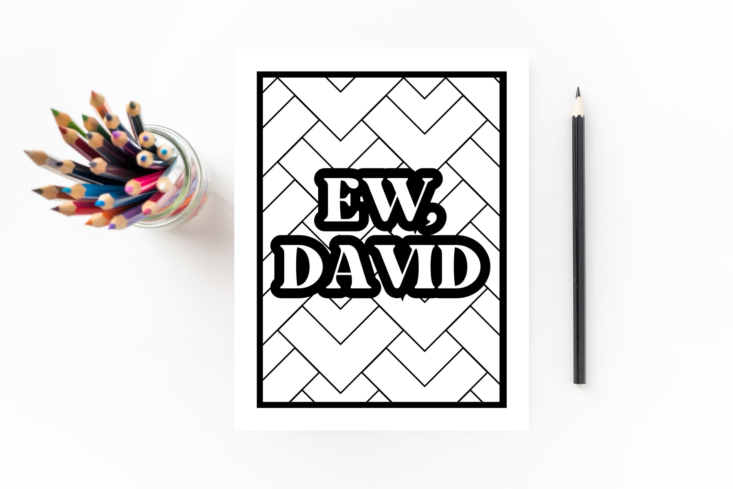 Schitt's Creek Quotes Digital Coloring David Rose Quote - Etsy