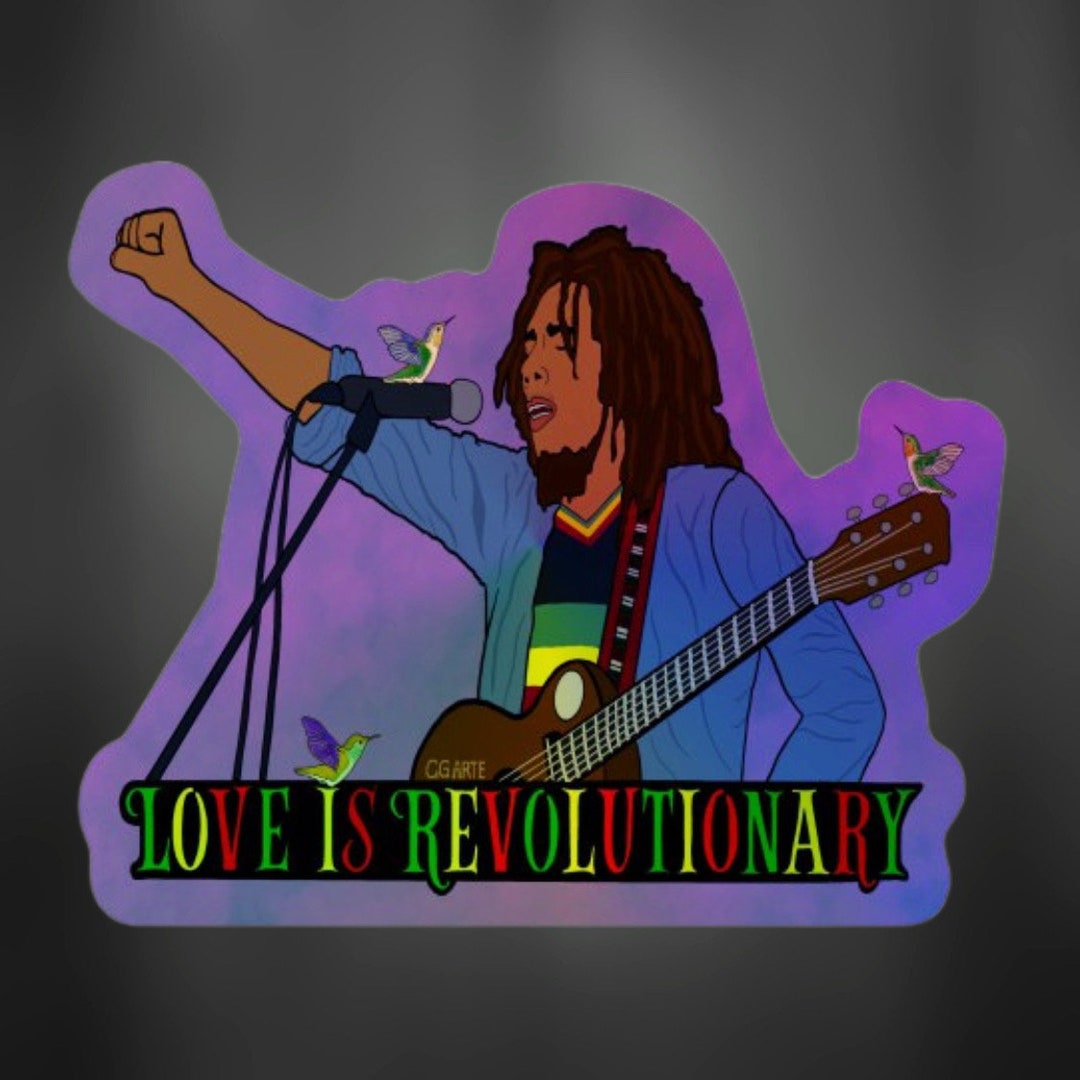 Bob Marley Holographic Sticker - Etsy