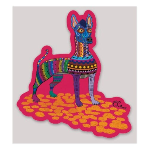 Dog Sticker Xolo Dog Xoloitzcuintli Mexican Dog Brown Dog - Etsy