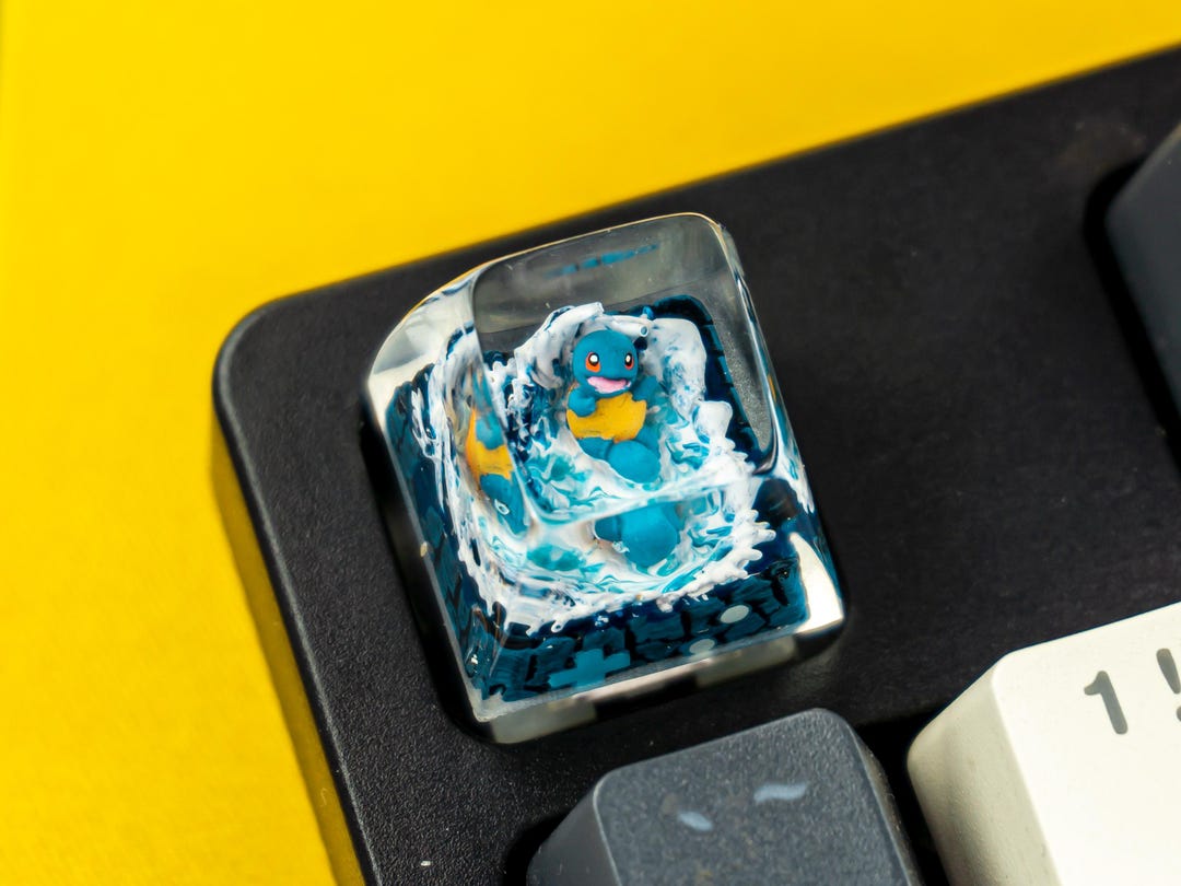 Squirtle Pokemon Resin Keycap Pokemon Keycaps Artisan Keycap Custom ...