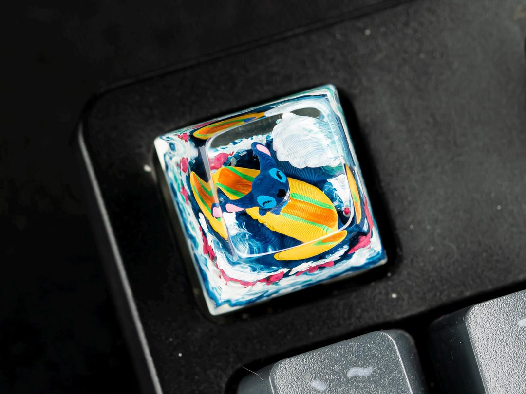 Lilo and Stitch Keycap Artisan Keycap Custom Keycap Resin Keycap Anime ...