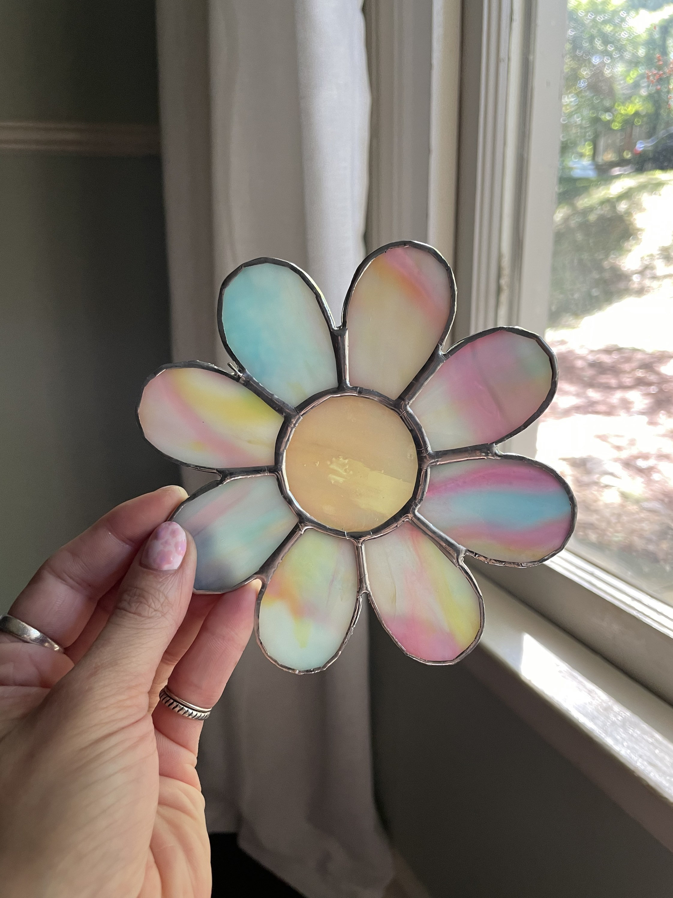 Stained Glass Daisy - Etsy