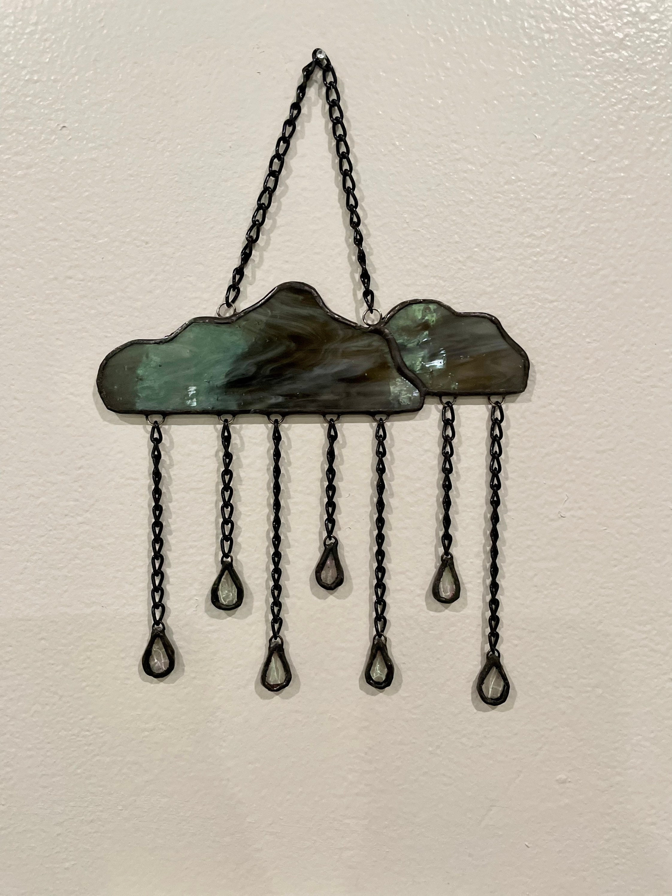 Stained Glass Rain Cloud Suncatcher - Etsy