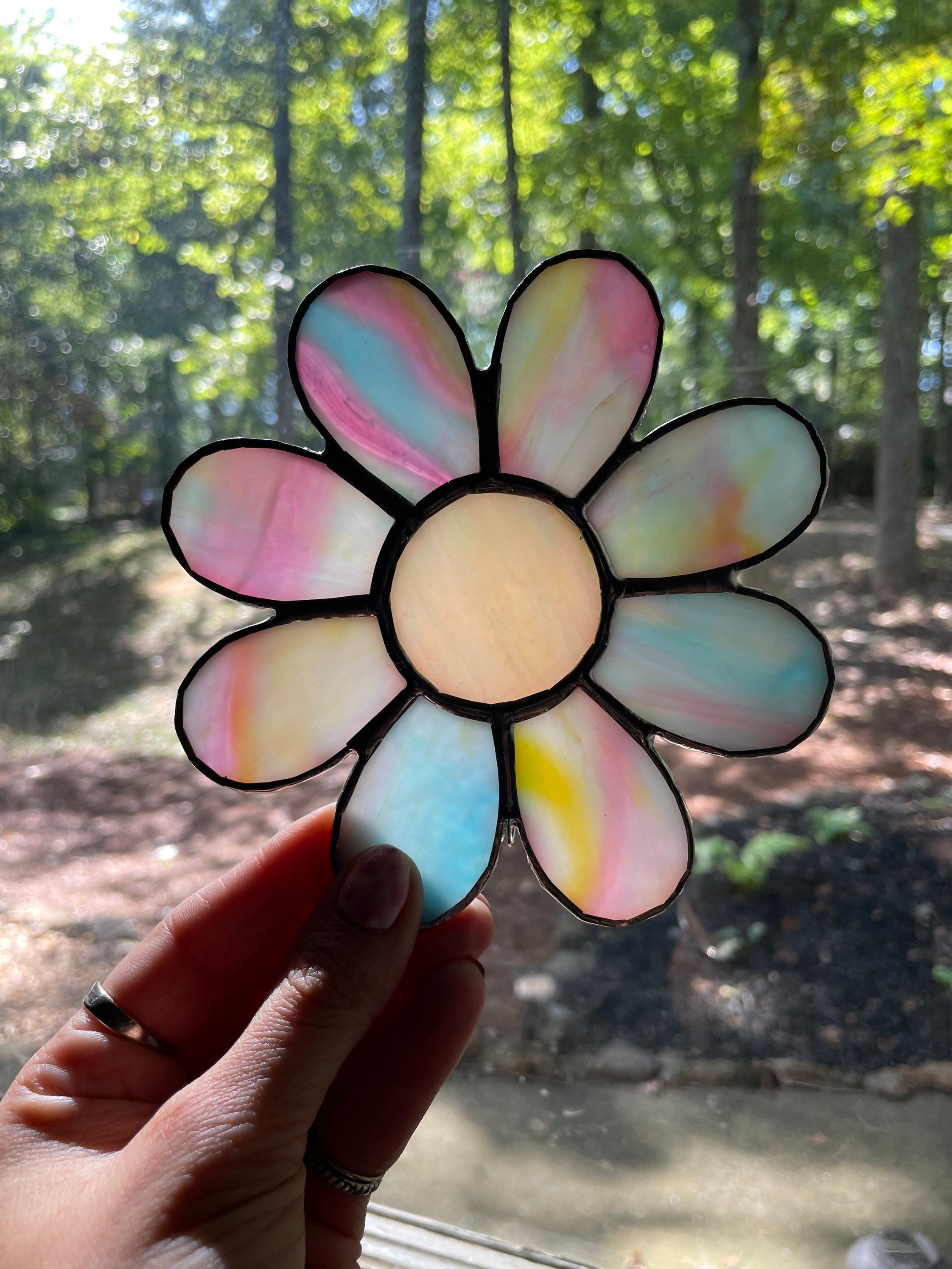 Stained Glass Daisy - Etsy