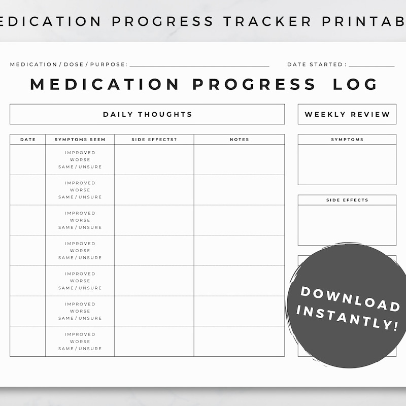 Symptom Tracker - Etsy