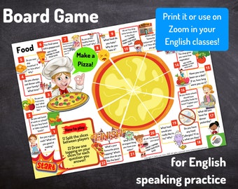 WEATHER & CLOTHES Board Game for English / ESL / Tefl Classes. Play on ...