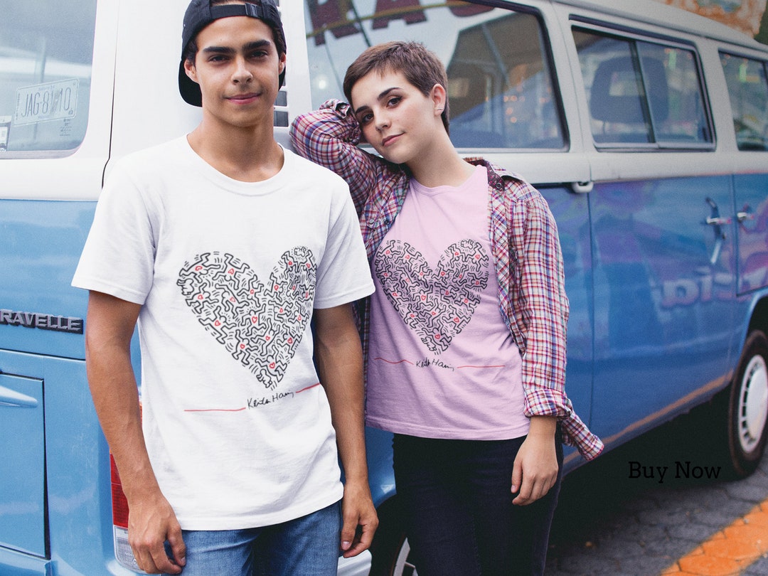 Keith Haring, Heart of Men, Unisex Ultra Cotton Tee, Valentine's Day - Etsy
