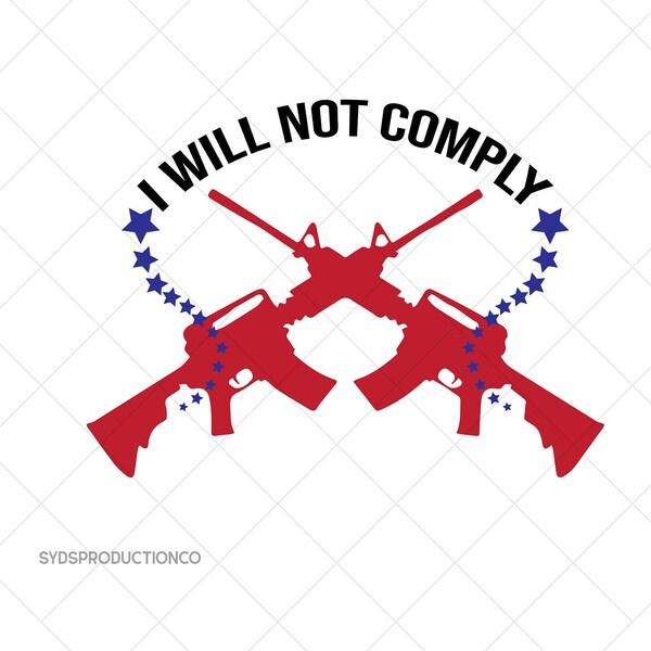 I Will Not Comply Flag - Etsy