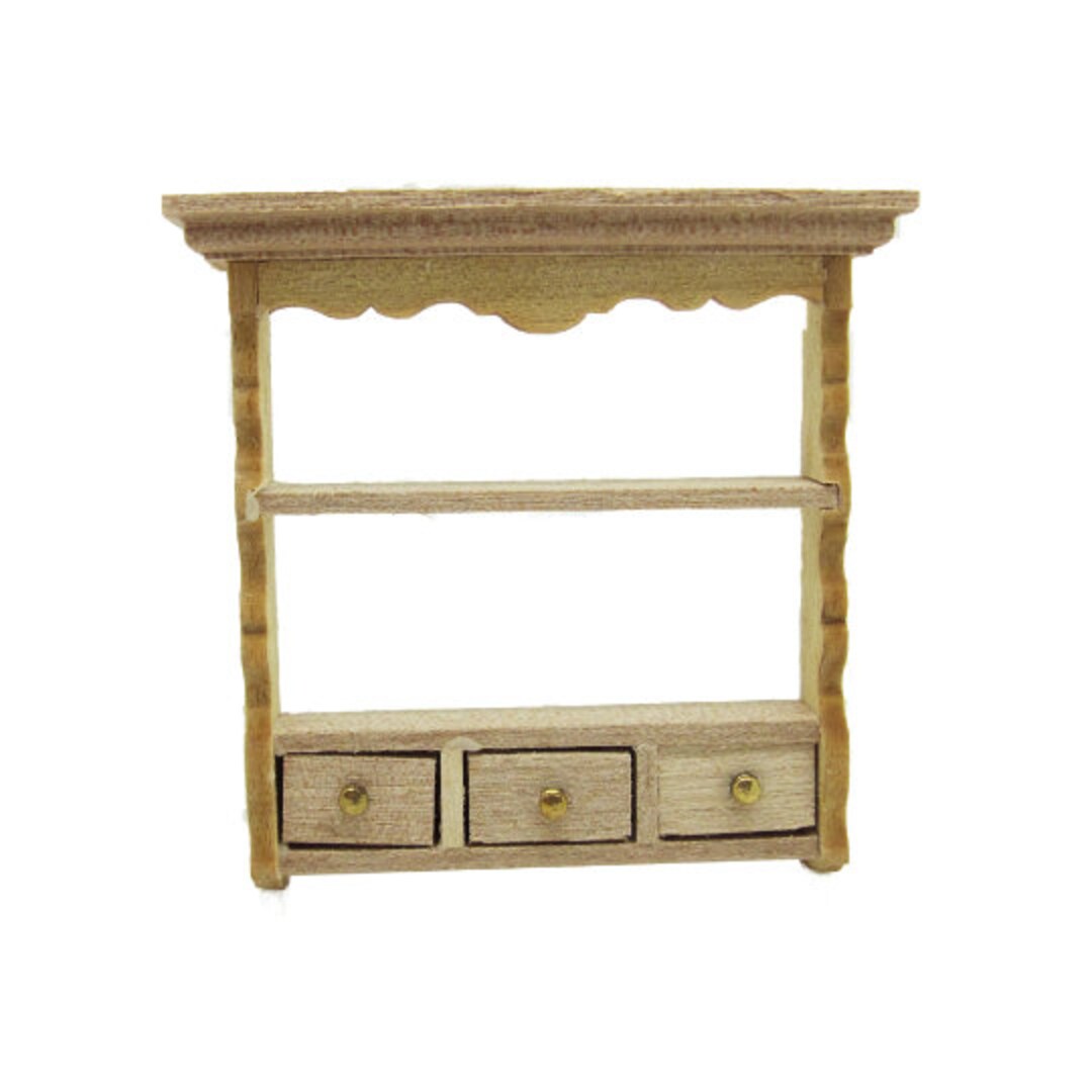 Miniature Dollhouse Shelf With Drawers - 1/12 Scalecode VMJ 1119 - Etsy