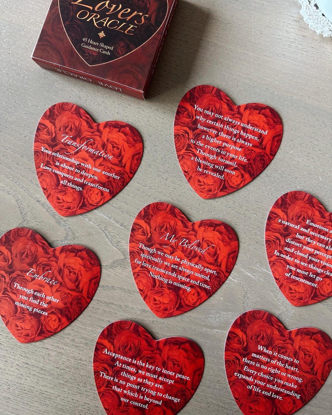 Lover’s Oracle Heart-shaped Card Deck - Etsy