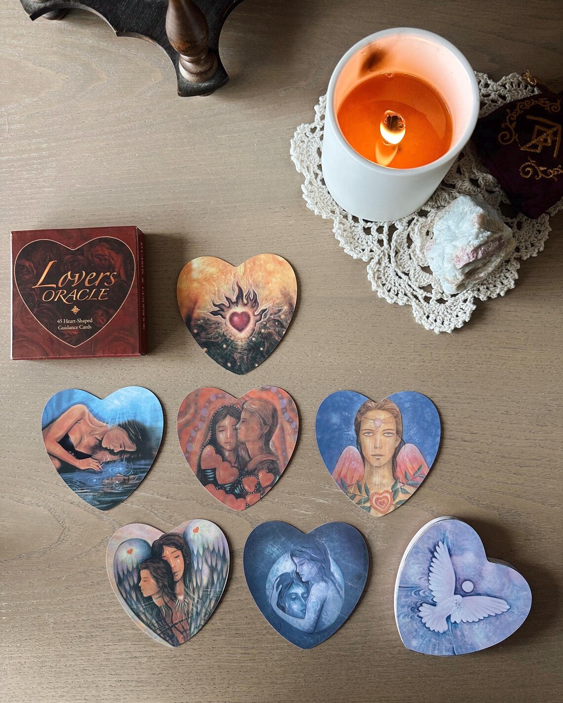 Lover’s Oracle Heart-shaped Card Deck - Etsy