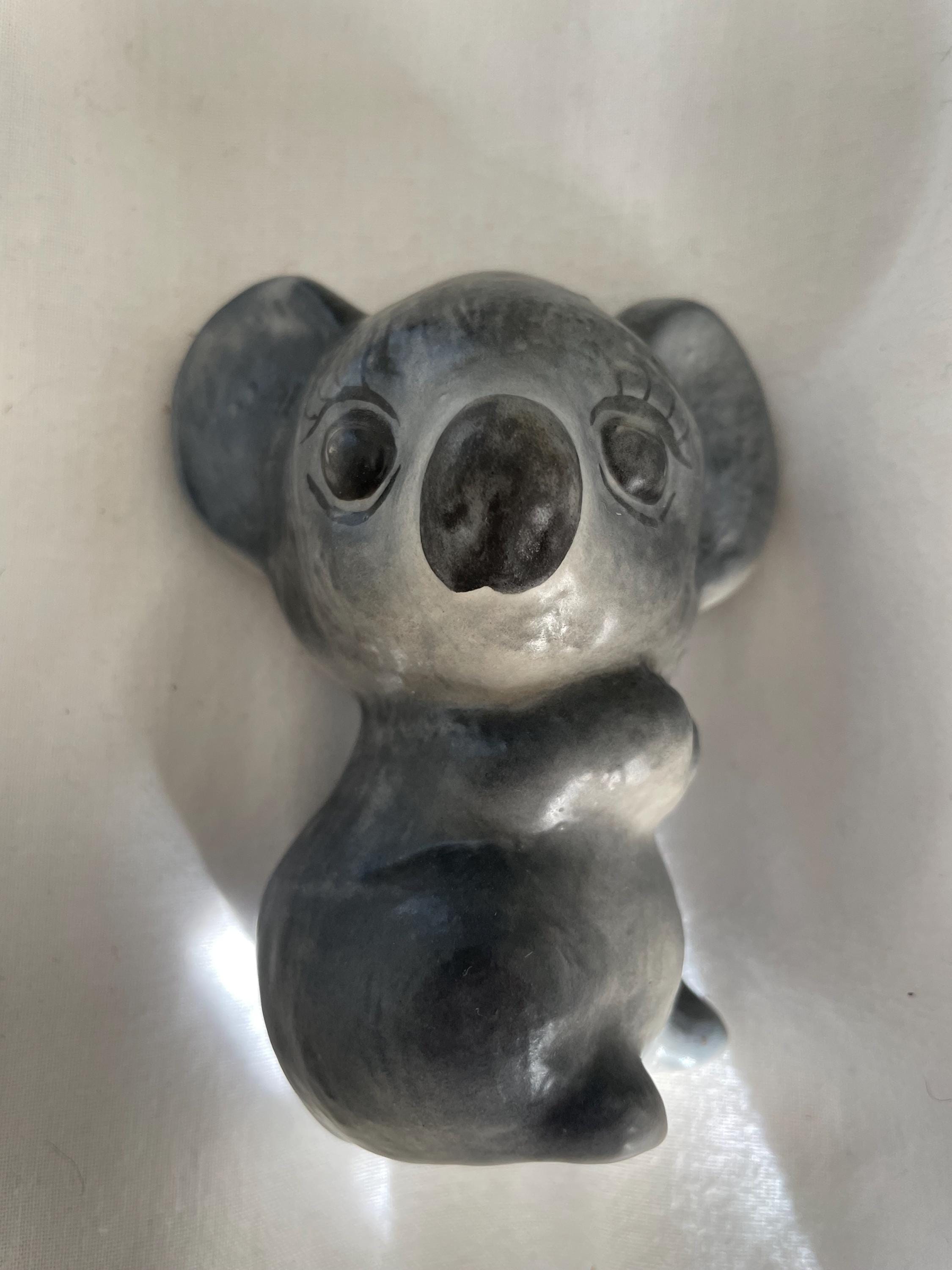 Vintage Handmade Ceramic Koala Figurine - Etsy
