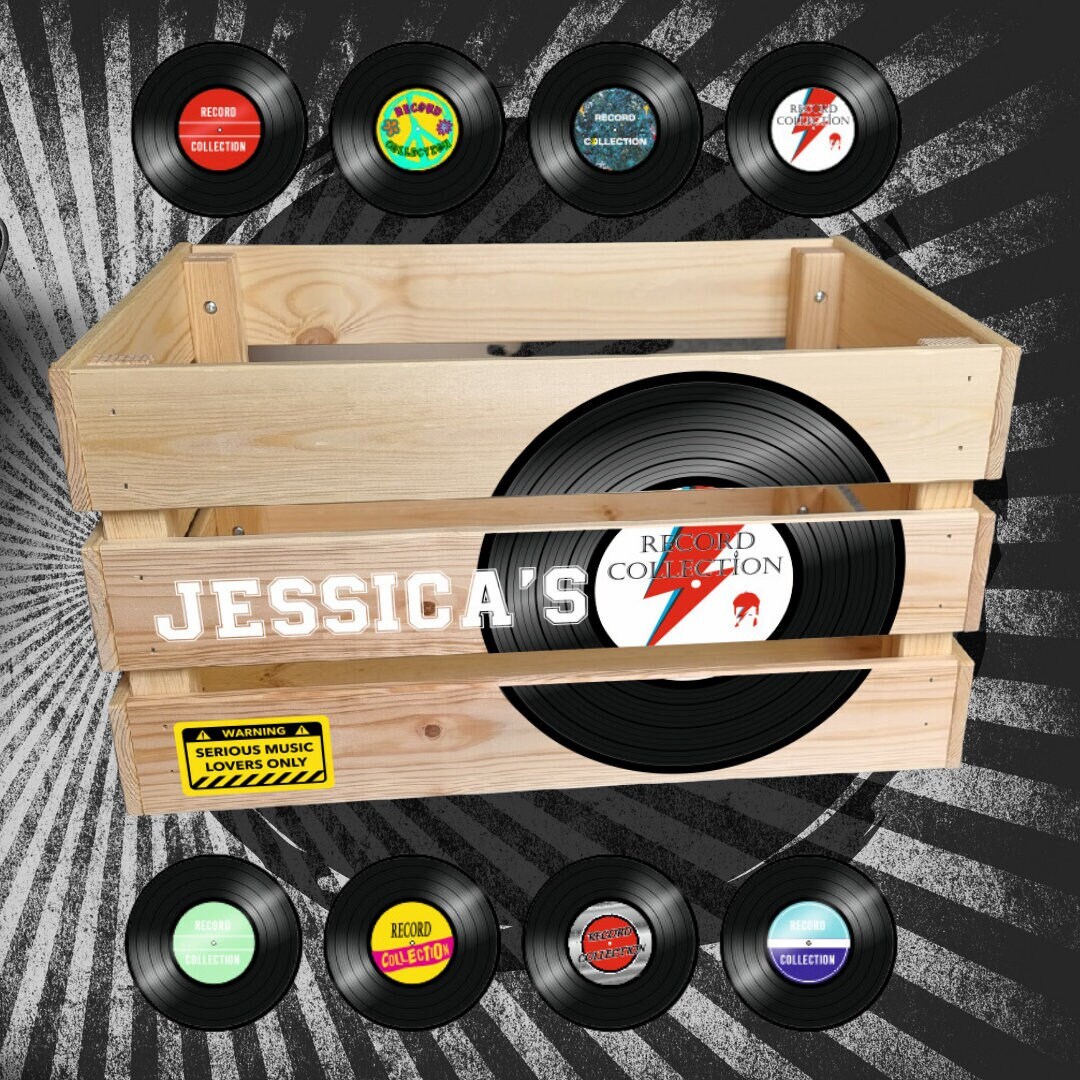 Personalised Vinyl Record Storage Box Record Box Record - Etsy