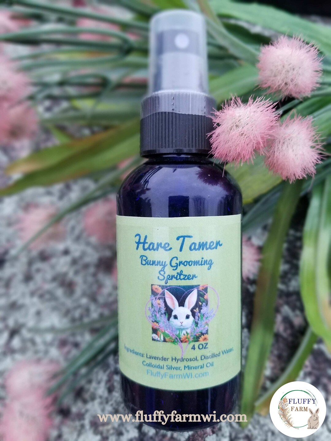 Hare Tamer Rabbit Grooming Spritzer, Hair Detangler, Hair Friz, Static ...