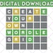 Wordle SVG, Make Your Own Wordle Grid, Create Any Message, Perfect ...