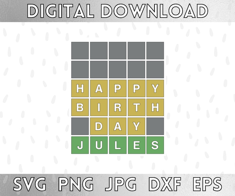 Wordle SVG, Make Your Own Wordle Grid, Create Any Message, Perfect ...