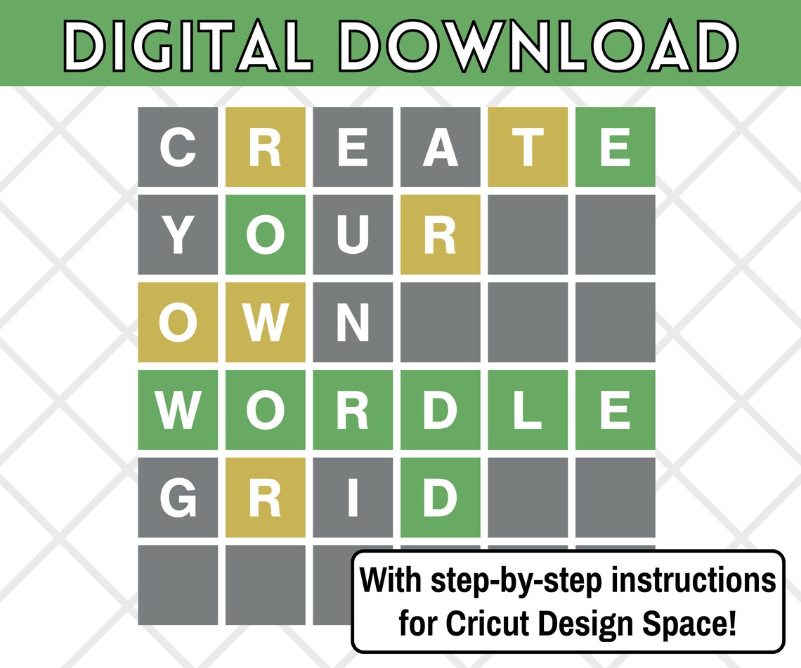 Wordle SVG, Make Your Own Wordle Grid, Create Any Message, Perfect ...