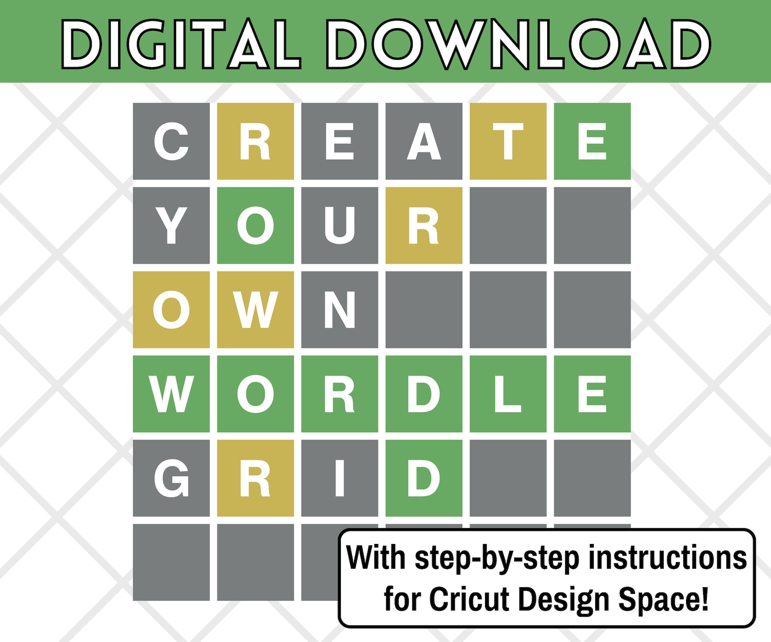 Wordle SVG, Make Your Own Wordle Grid, Create Any Message, Perfect ...