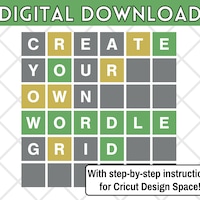 Customizable Canva Wordle Template - Etsy