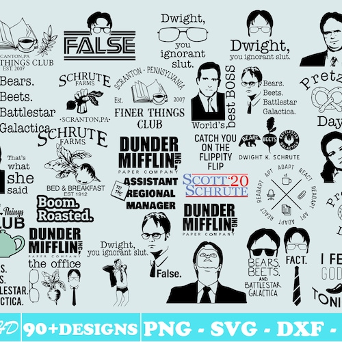 The Office SVG Bundle - Etsy