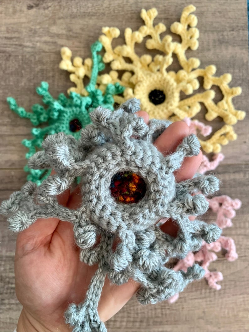 Thoughts in Bloom: Spiny Neuron Crochet Pattern - Etsy