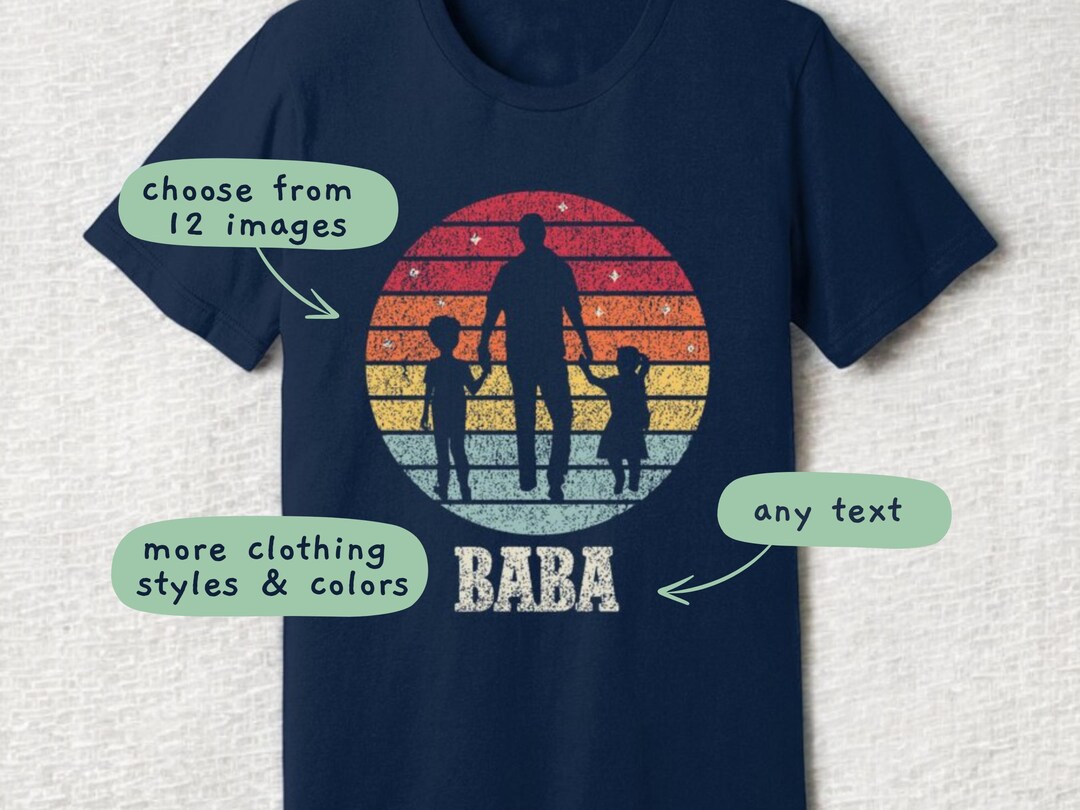 Baba Shirt Baba Gift for Baba Fathers Day Gift Baba Tshirt Baba T Shirt ...