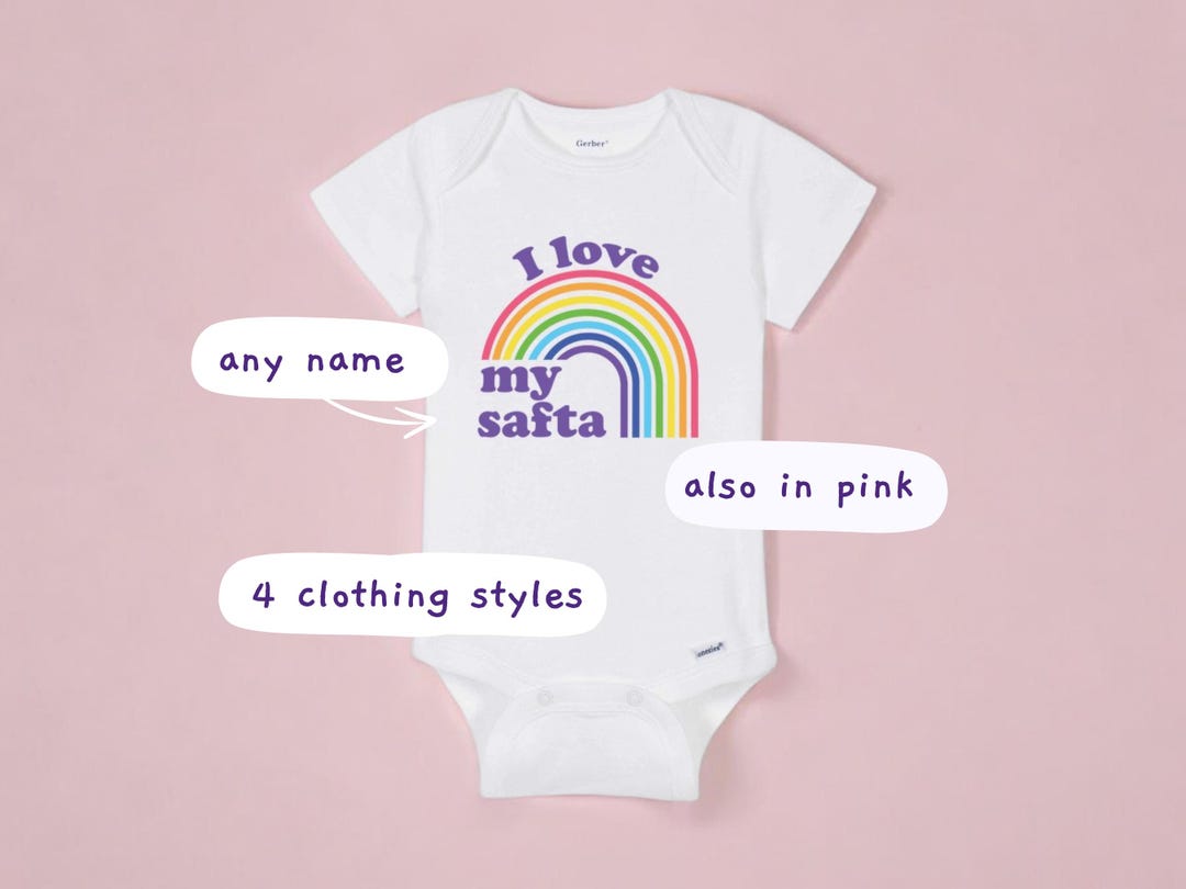 Safta Baby Onesie Safta Onesie Baby Girl Safta Shirt Newborn Safta 6M ...